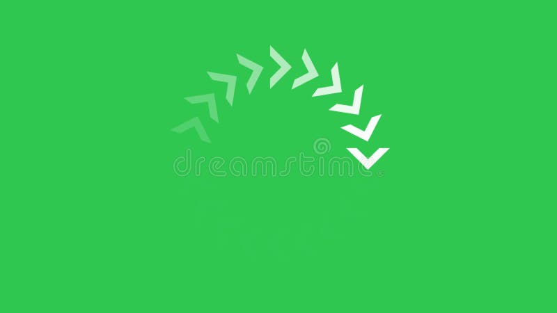 Loading Arrow Effect on Green Screen Background Motion Graphic Effect ...
