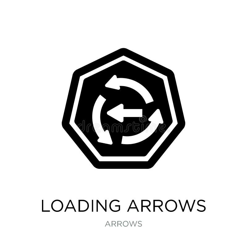 Round Loading Progress Icon in Trendy Design Style. Round Loading ...