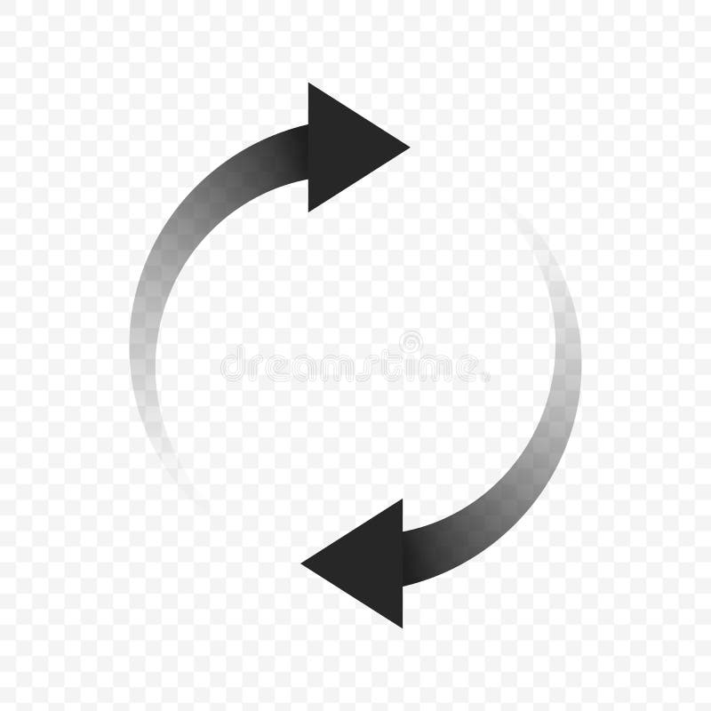 Loading arrows vector icon stock vector. Illustration of progress ...