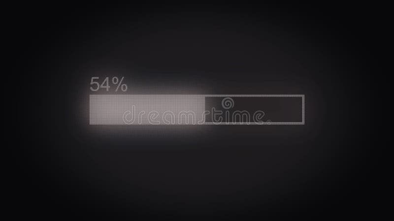 Loading Bar Animation on Black Screen. Loading Bar, Modern Concept Sign ...