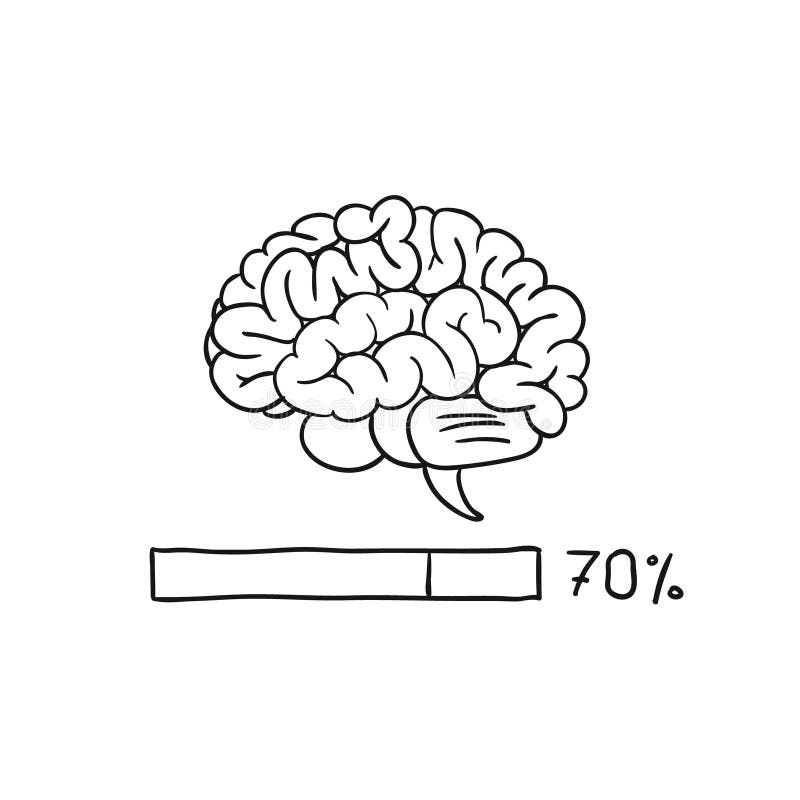 Loading bar. brain. stock illustration. Illustration of downloading ...