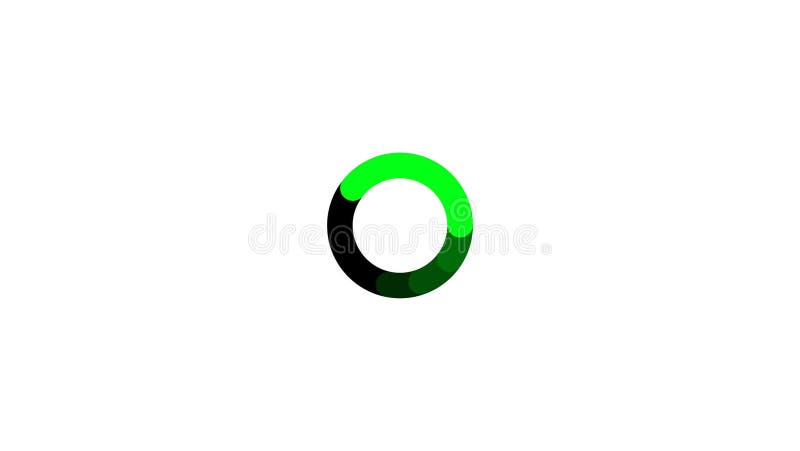 Loading Bar Circle Animation, Loading Neon Circles Icon on Background ...