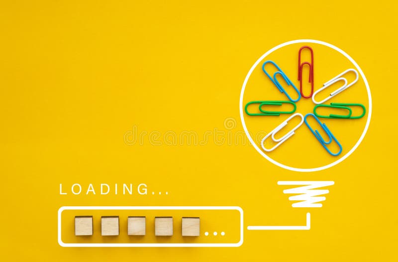 Loading New Idea with Brainstorming Concept. Head with New Idea. Art ...