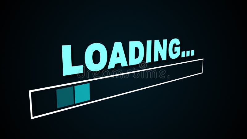 Loading Bar, Computer Generated. Simple Web Backdrop. 3d Render of ...