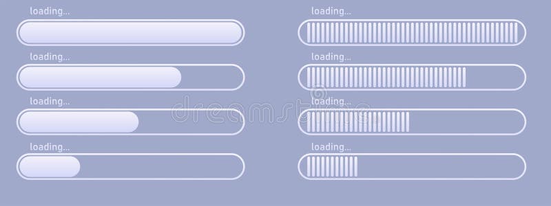 Loading Bar Concept. Progress Data for Upload or Download Stock Vector ...