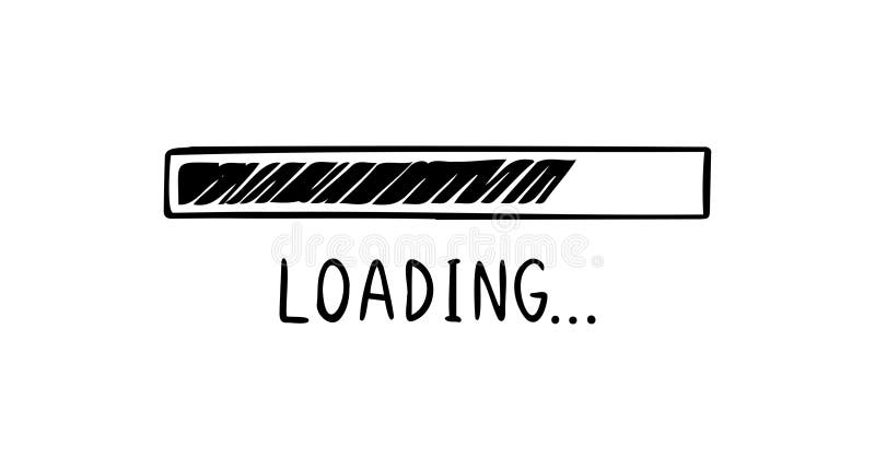 Loading Bar Doodle Hand Drawn Icon. Outline Drawing Loading Bar Line ... Loading Bar Doodle Hand Drawn Icon. Outline Drawing Loading Bar Line ...