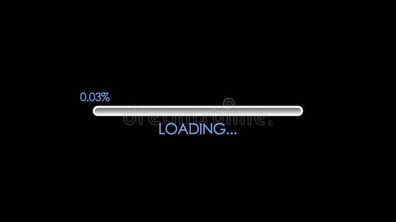 Loading Bar Downloading Progress Animation. Futuristic Progress Loading ...