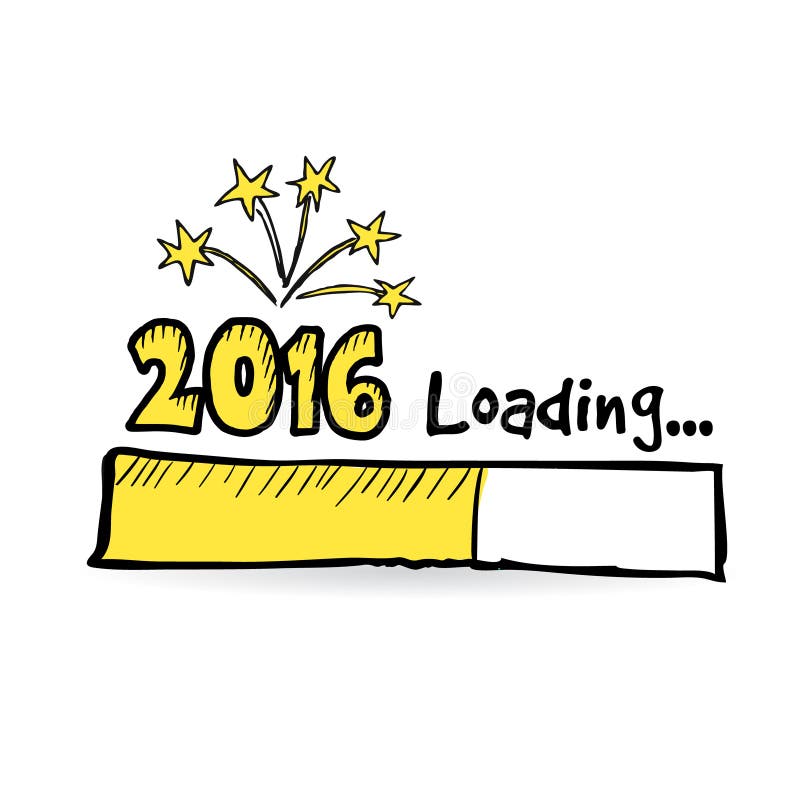 Loading Bar with Fireworks, New Year, Anniversary or Party Concept ...