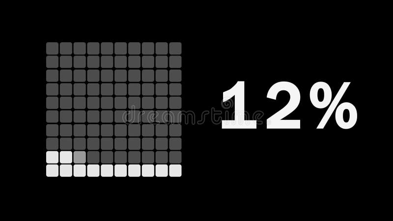 10 Loading Bar. Ten Percent Upload Loading Scale Stock Video - Video of ...