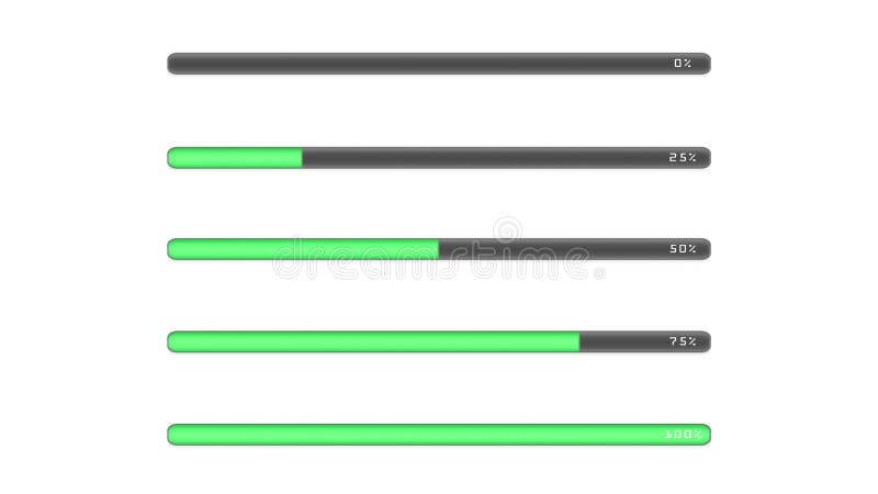 Loading bar green stock illustration. Illustration of program - 35523135