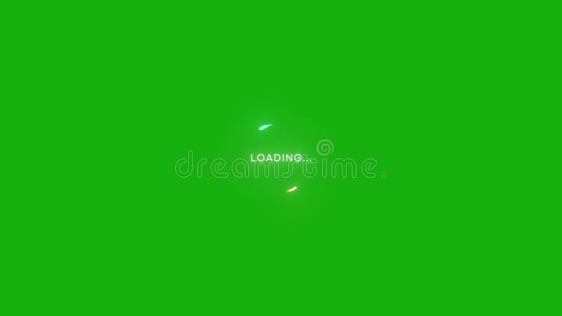 Loading Animation on Green Screen Background Stock Video - Video of ...