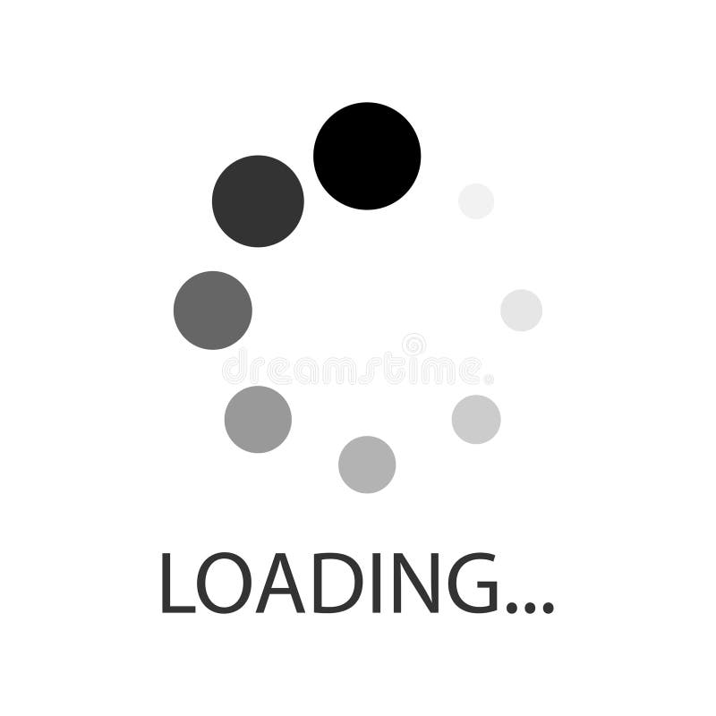 Loading Bar Icon in Flat Style. Progress Indicator Vector Illustration ...