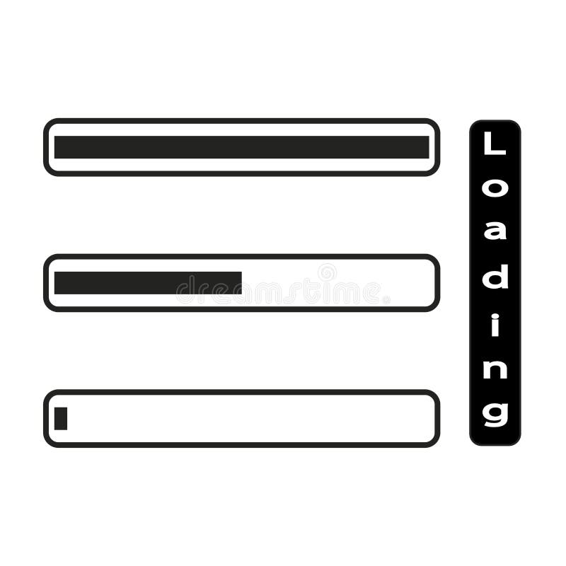 Loading Bar Icon Set. Computer Interface. Vector Illustration. Stock ... Loading Bar Icon Set. Computer Interface. Vector Illustration. Stock ...