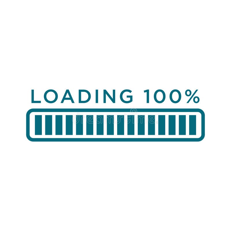 Loading Bar Icon Vector Sign and Symbols Design Template Stock ...