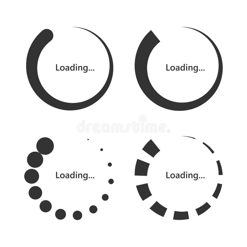 Round Loading Bar Icon. Vector Illustration. Stock Illustration ... Round Loading Bar Icon. Vector Illustration. Stock Illustration ...