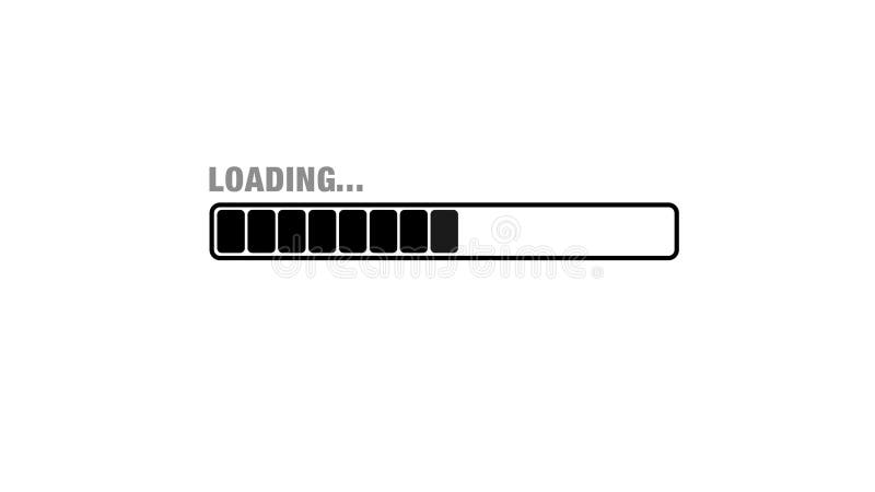 Loading Bar Motion Graphic Animation White Background Stock Video ...