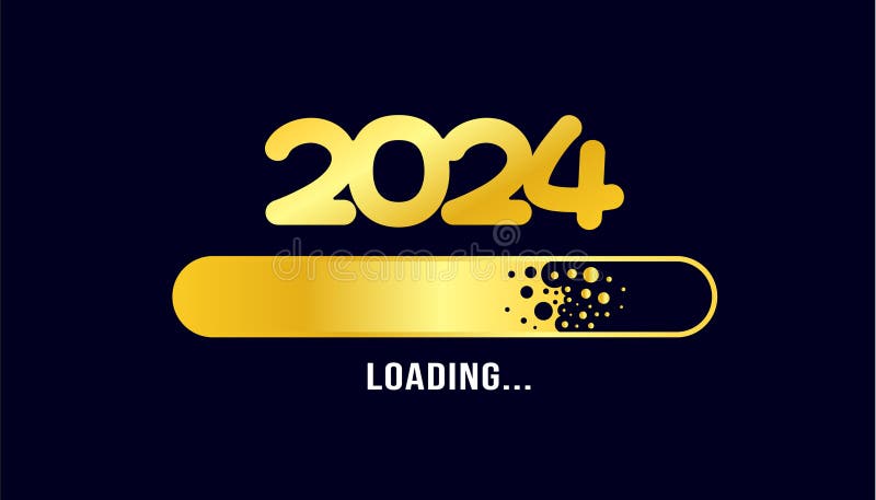 2024 Loading Bar Progress Digital Technology Golden Color Background ...