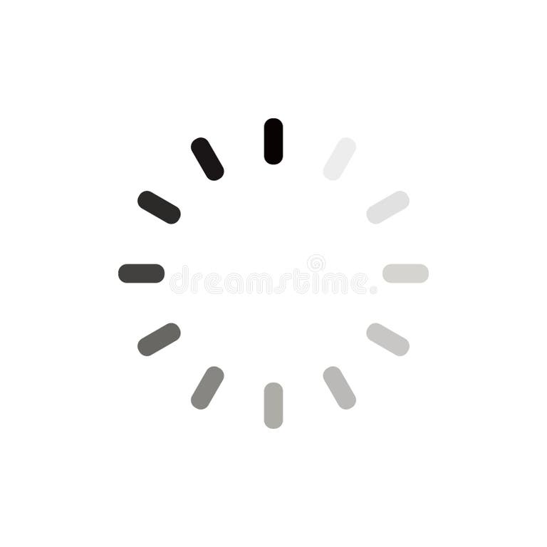 Loading Bar Progress Icon. Website Load Bar Vector Icon Set, Circle ...