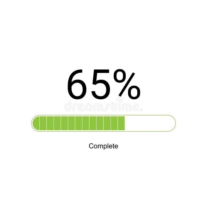 Loading Bar Progress Icons, Load Sign Green Vector Illustration. System ...
