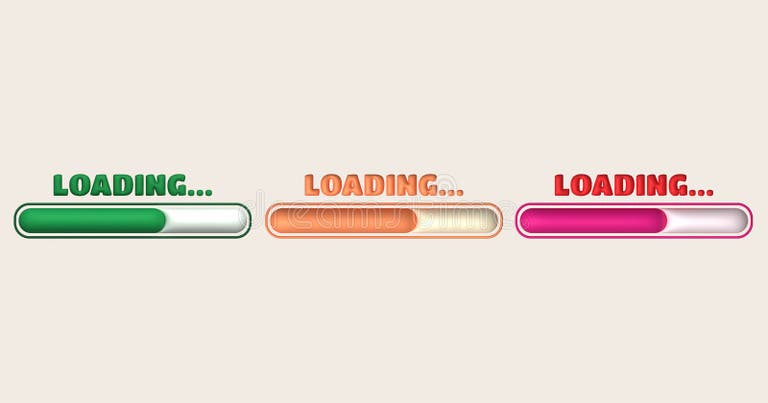 Loading Bar and Progress Visualization Loading Status Collection Web ...