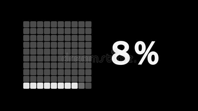 10 Loading Bar. Ten Percent Upload Loading Scale Stock Video - Video of ...