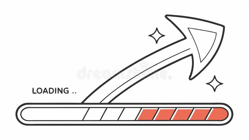 Loading Bar Vector. Progress and Data Transfer Icon for Web and App ...