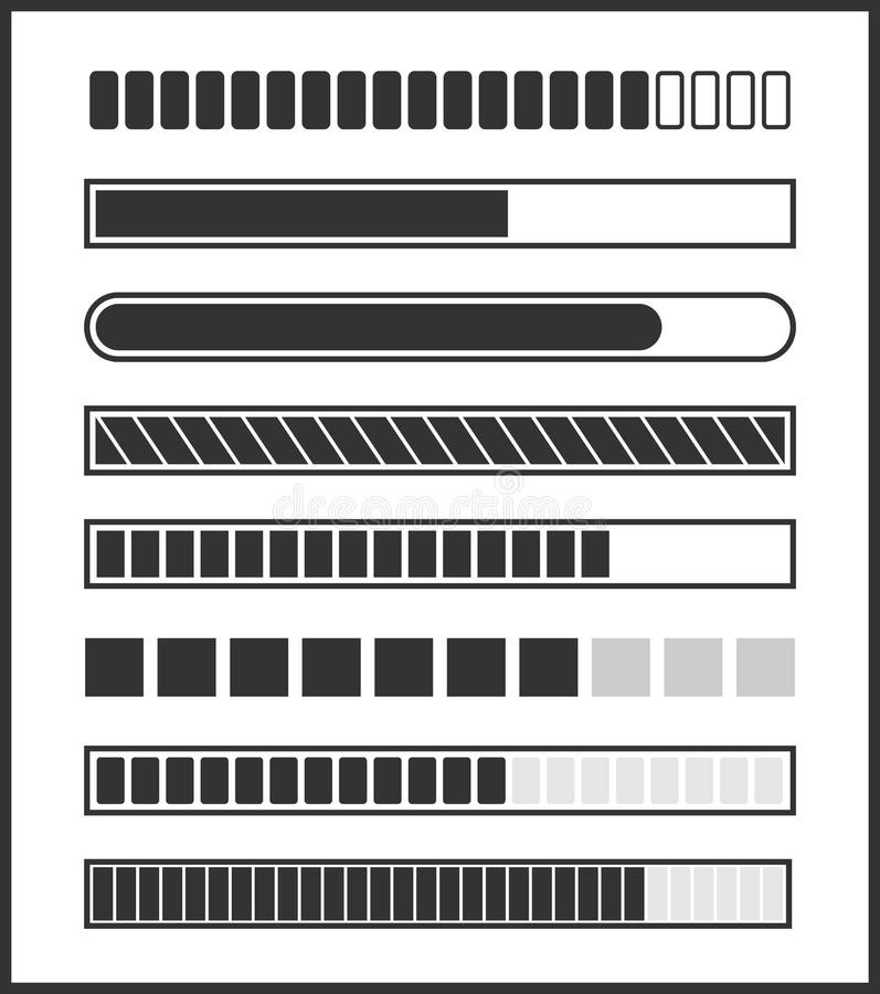 Loading bar vector stock vector. Illustration of element - 106737157