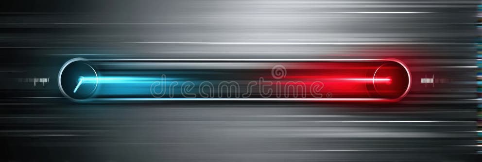 Loading Bar with Vibrant Digital Counters Displayed in Dynamic Motion Blur Effect Stock Image ...