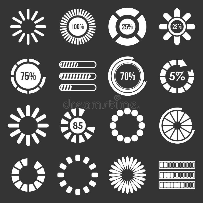 Loading Bars and Preloaders Icons Set Grey Vector Stock Vector ... Loading Bars and Preloaders Icons Set Grey Vector Stock Vector ...