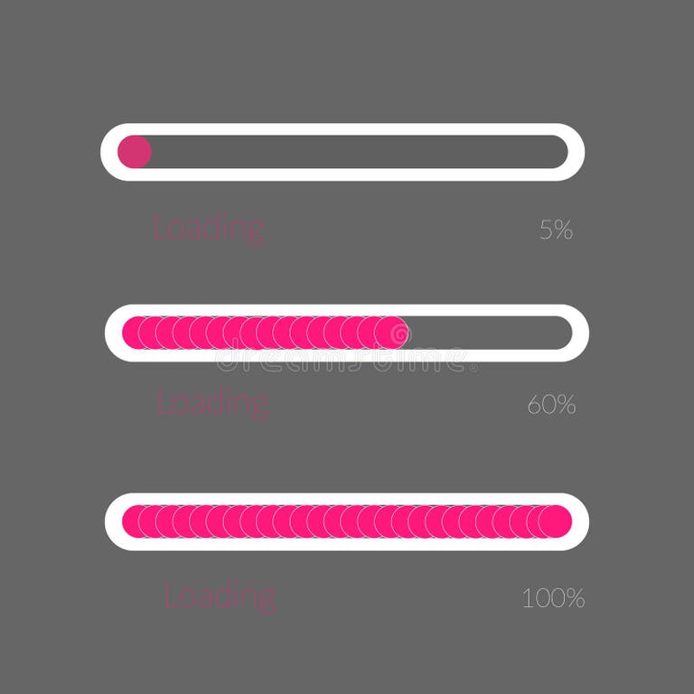 Pink Loading Bars Stock Illustrations – 28 Pink Loading Bars Stock ...