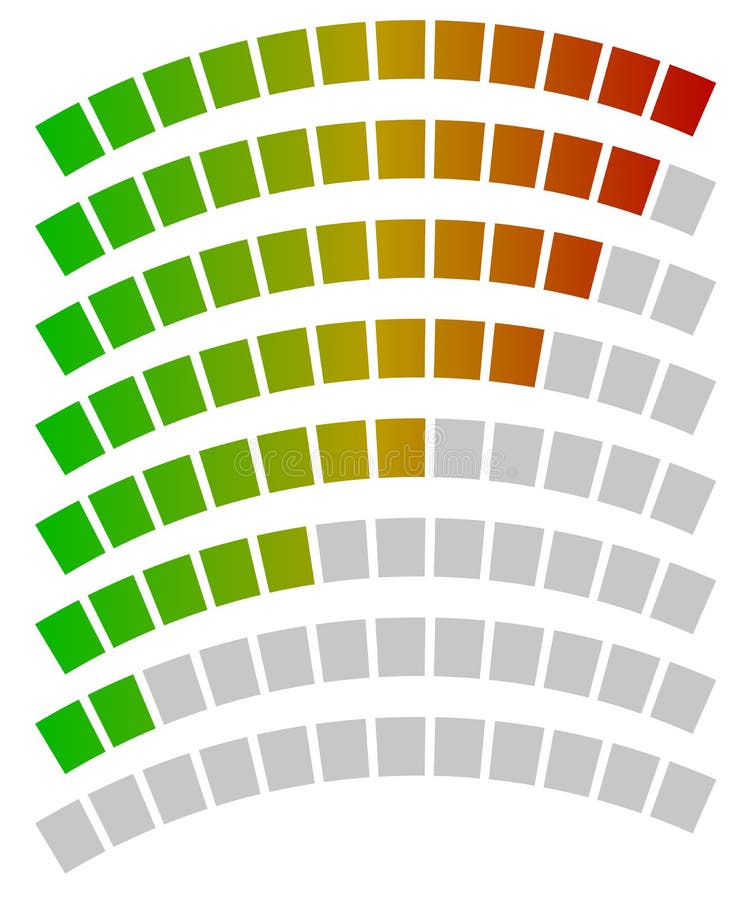 Loading Bars, Progress, Strength Indicators, Generic Meters. Spe Stock ...