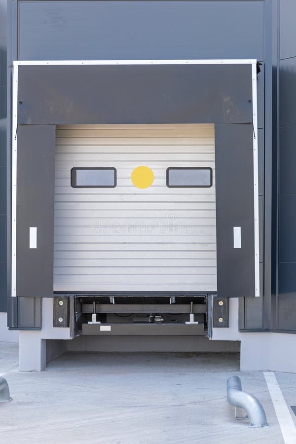 Loading Bay Cargo Door stock photo. Image of industrial - 197590382