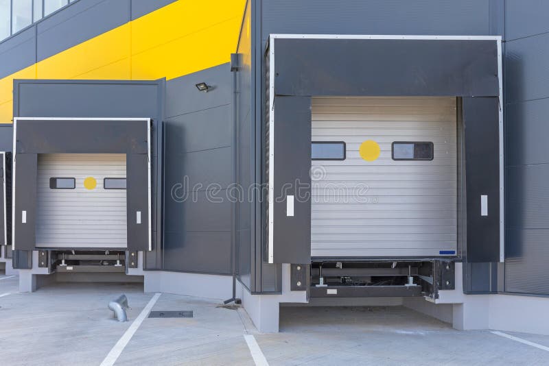 Cargo doors stock image. Image of warehouse, distribution - 17284783