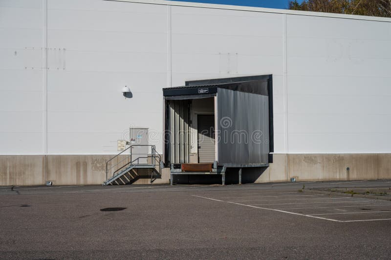 Loading Bay at a Large Warehouse.. Stock Photo - Image of occupation ...