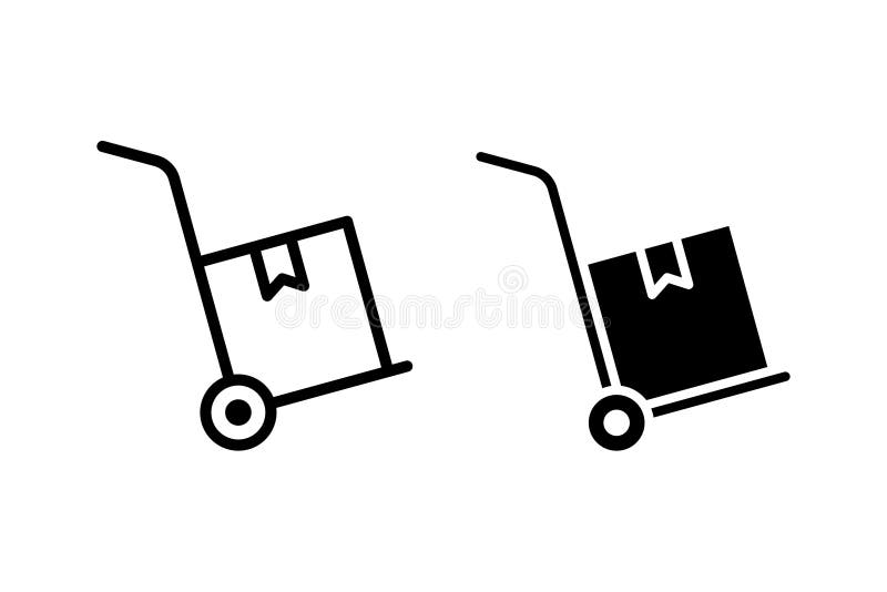 Loading Boxes Vector Icon. Delivery, Logistics Symbol Stock Vector ...