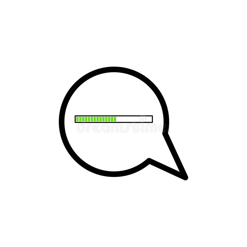 Loading Bubble Chat Vector Design Template Illustration Stock Vector ...