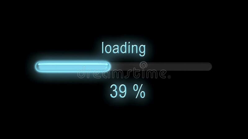 Loading Buffer Progress Bar. White Download Interface Stock Footage ...