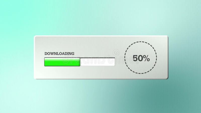 Loading Buffer Progress Bar. White Download Interface Stock Video ...