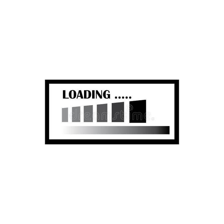 Loading or Buffering Icon Logo Stock Illustration - Illustration of ...