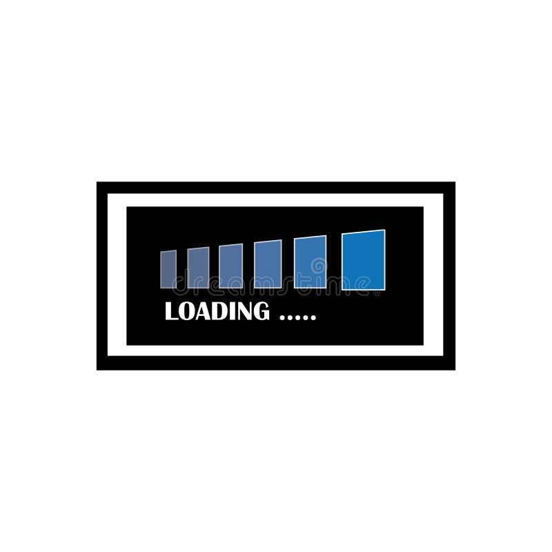 Loading or Buffering Icon Logo Stock Illustration - Illustration of ...