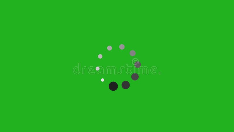 Loading or Buffering Symbol Green Screen Motion Graphics Stock Footage ...