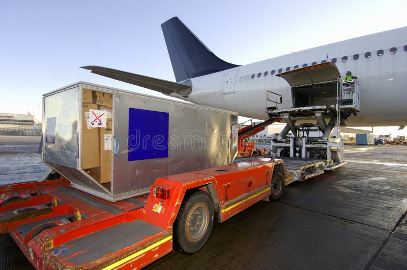 Loading Cargo stock image. Image of engines, goods, clothes - 7566873