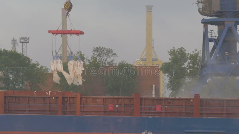 Ship to ship cargo work stock photo. Image of industry - 18726480