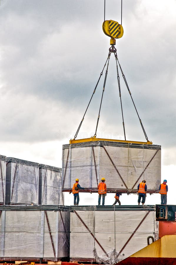 Loading cargo stock image. Image of forklift, storage - 71675217
