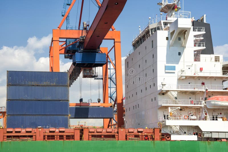 Loading Cargo stock image. Image of engines, goods, clothes - 7566873