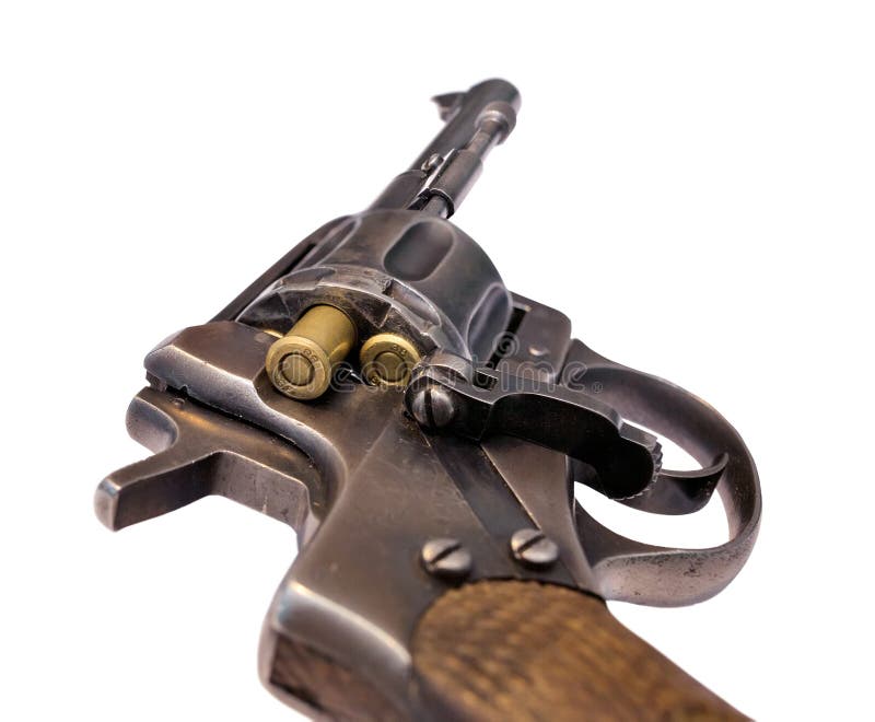Old Revolver with Cartridges Stock Photo - Image of retro, firearms ...