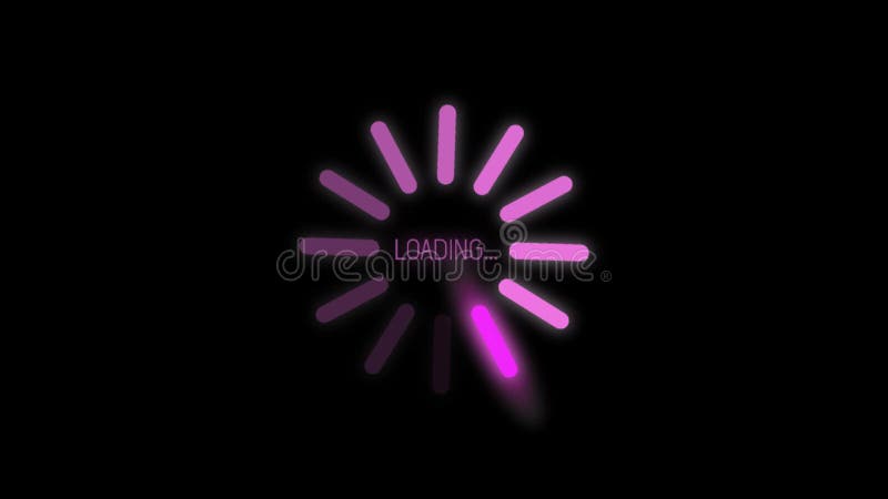 Loading Circle. Animated Dots Fading in and Out in Sequence Creating a Rotating Effect Stock ...