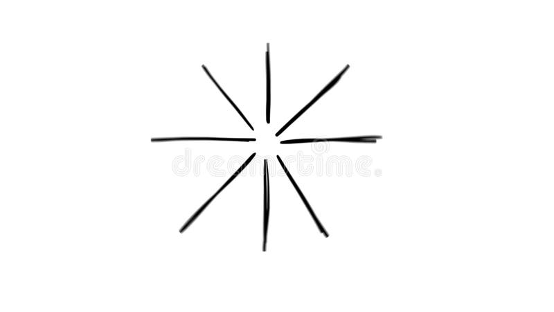 Loading Loading Circle Animation in Doodle Style on White Screen. Stock ...