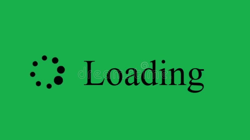 Loading Circle with Green Screen on Device Screen Digital Display of ...