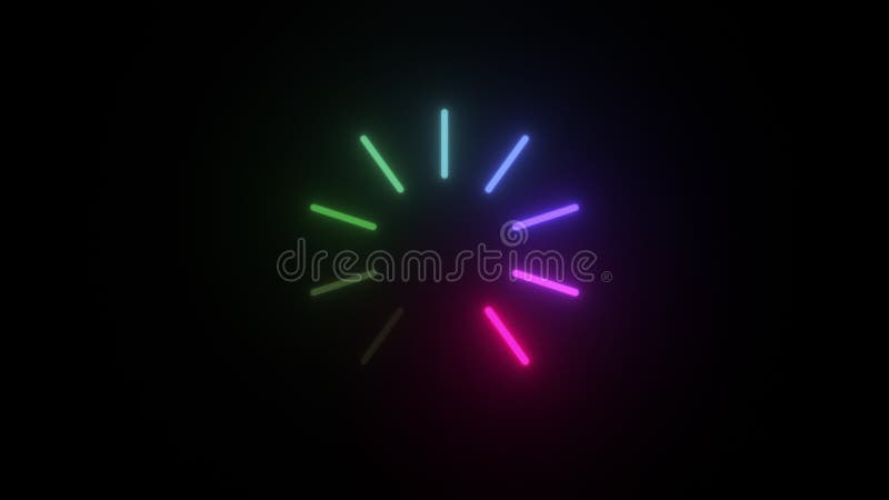 Loading Spinner Animation on Green Screen Background . Loop Animation ...